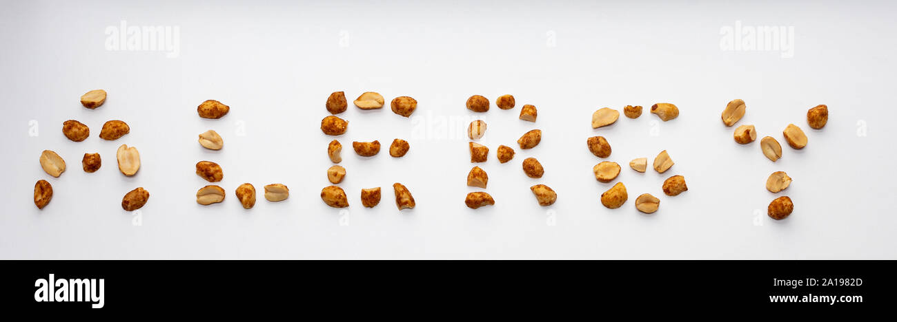 Nut allergy label hi-res stock photography and images - Alamy