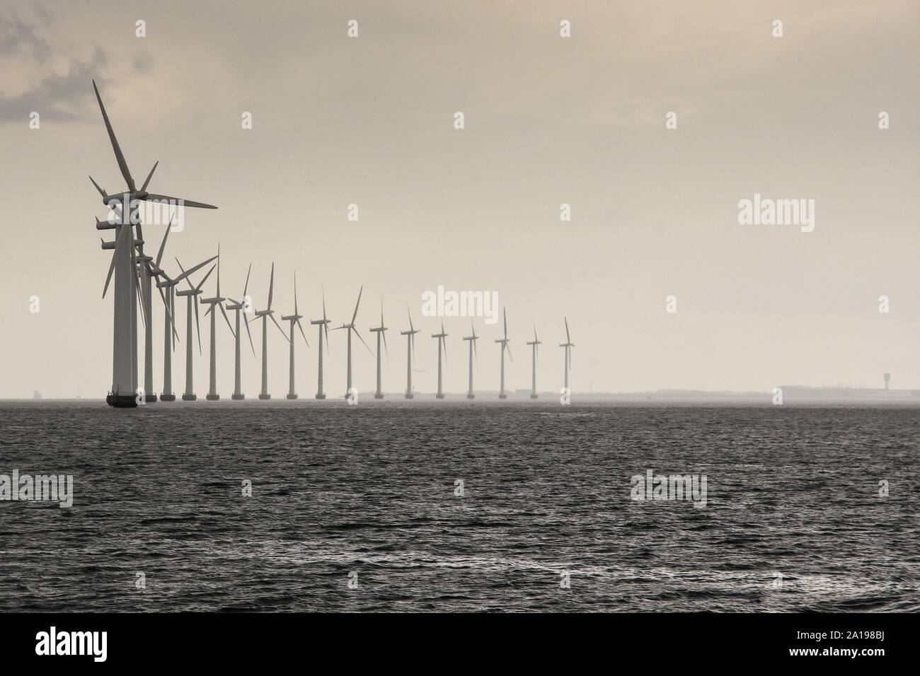 13.08.2019, Middelgrunden is an offshore wind farm in Øresund, about 3. ...
