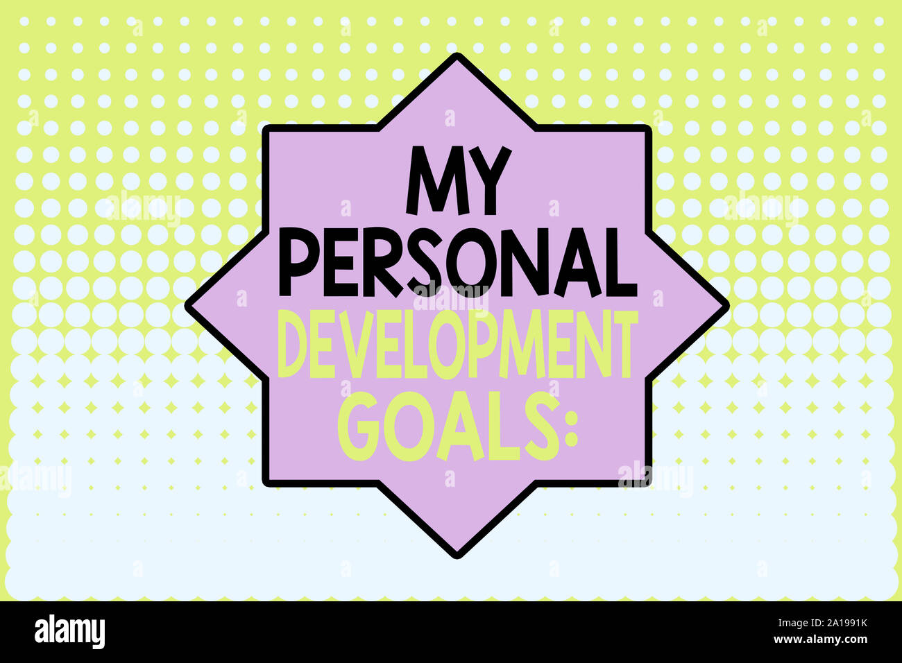 Writing note showing My Personal Development Goals. Business concept ...