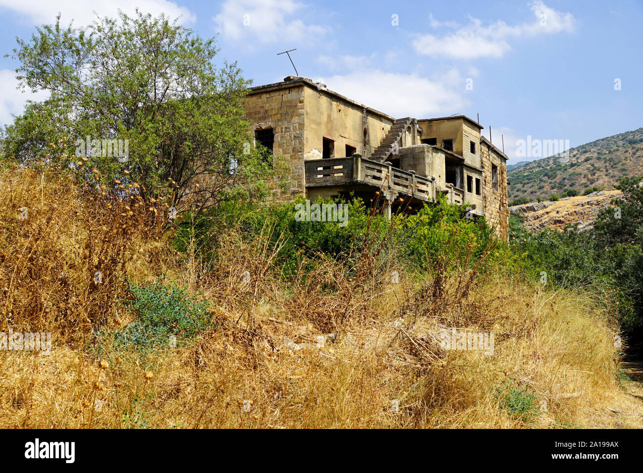 A deserted mosque at the Hermon Stream Nature reserve (Banias) Golan ...