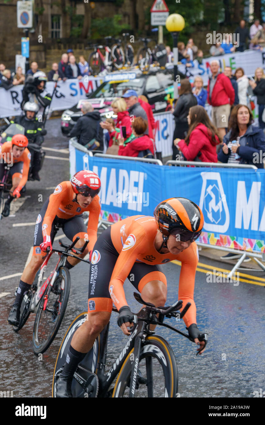 Three Dutch cyclists competing in UCI 2019 Road World Championships ...
