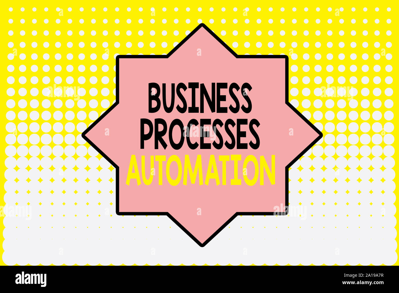 Writing note showing Business Processes Automation. Business concept ...