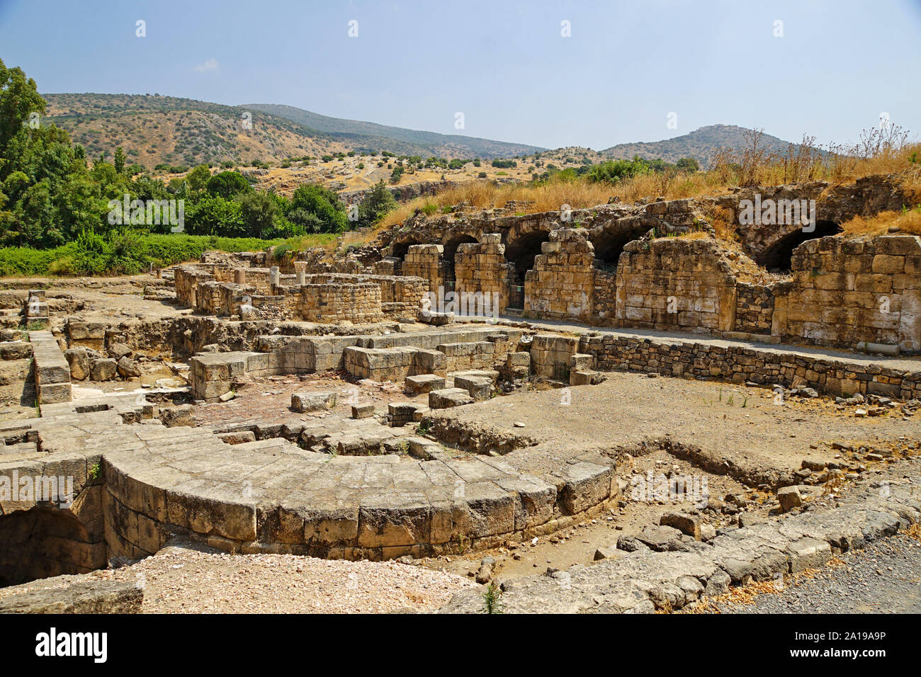 The Palace of Agrippa II from the first century CE, Remains of the main ...