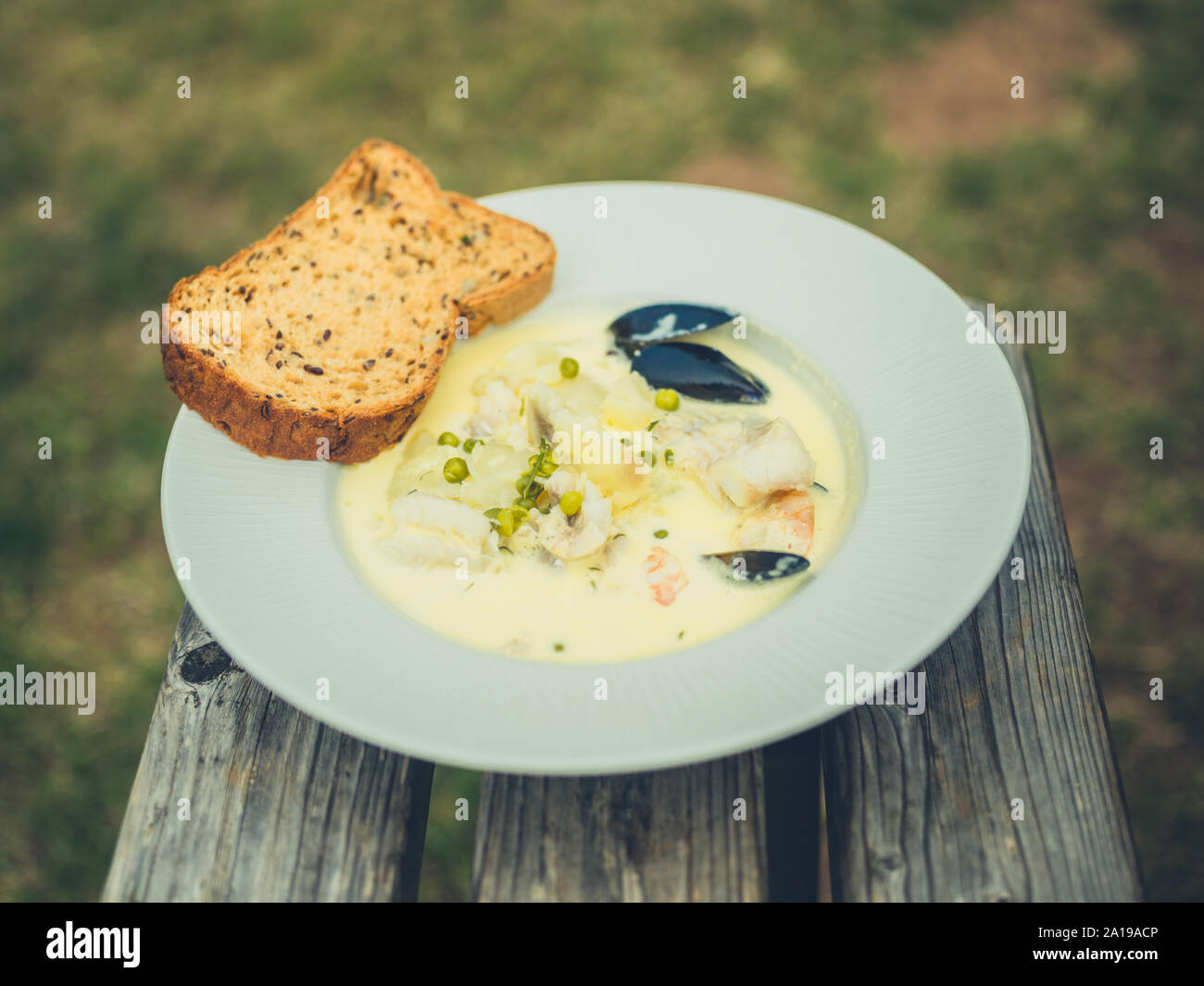 Clam chowder food restaurant hi-res stock photography and images - Alamy