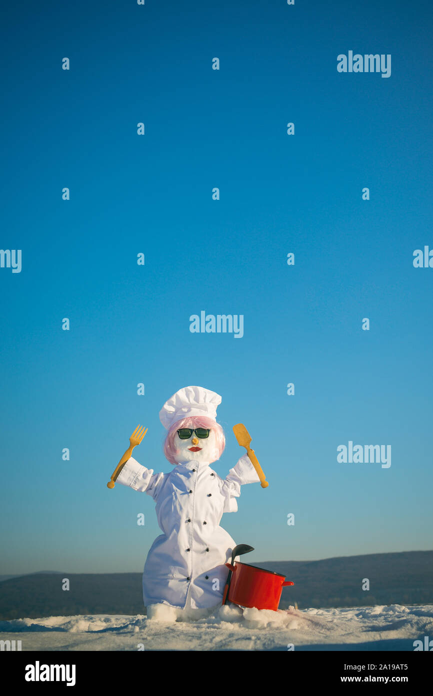 Snowman chef hi-res stock photography and images - Alamy