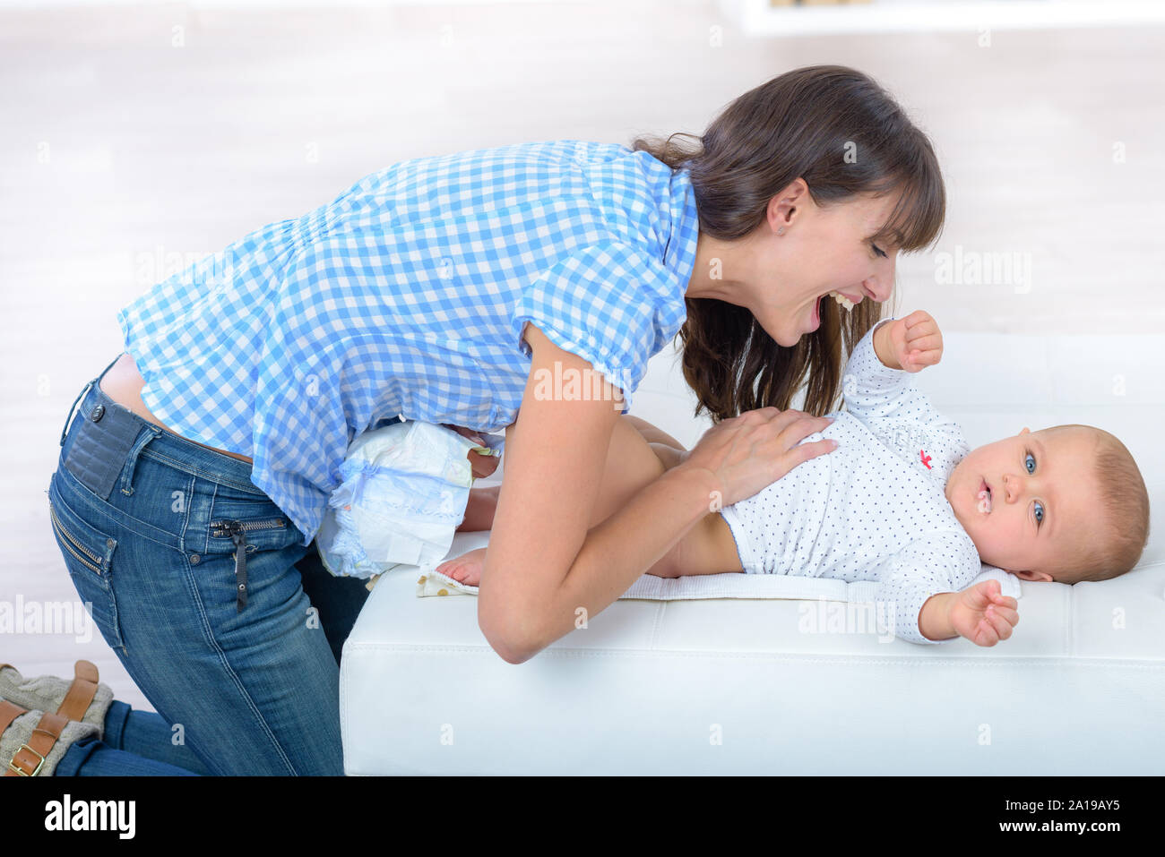 Nappy change hi-res stock photography and images - Alamy