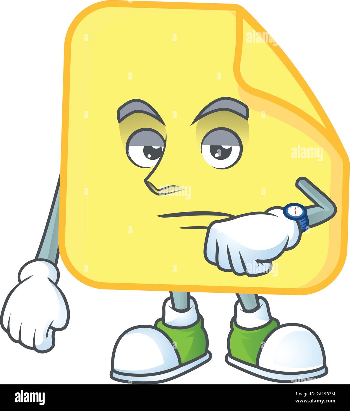 Waiting rounded sticker paper on white background Stock Vector Image ...