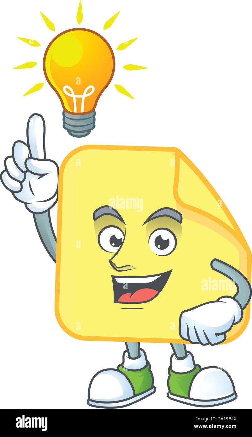 Have an idea rounded sticker paper on white background Stock Vector ...