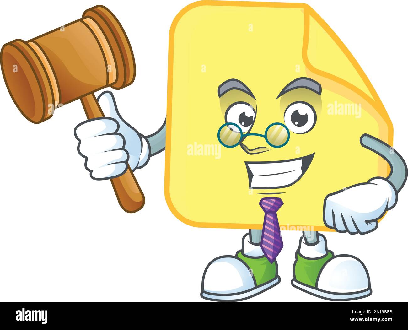 Judge rounded sticker paper on white background Stock Vector Image ...