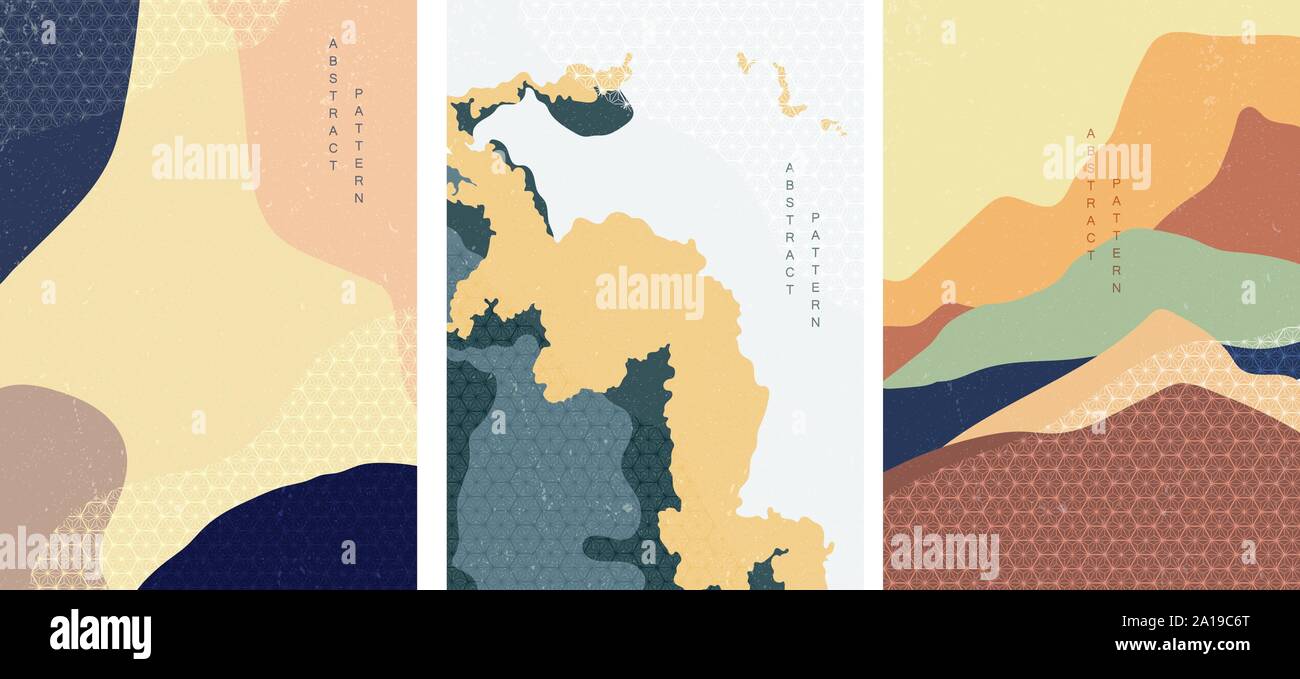 Abstract background with Japanese pattern vector Stock Vector Image ...