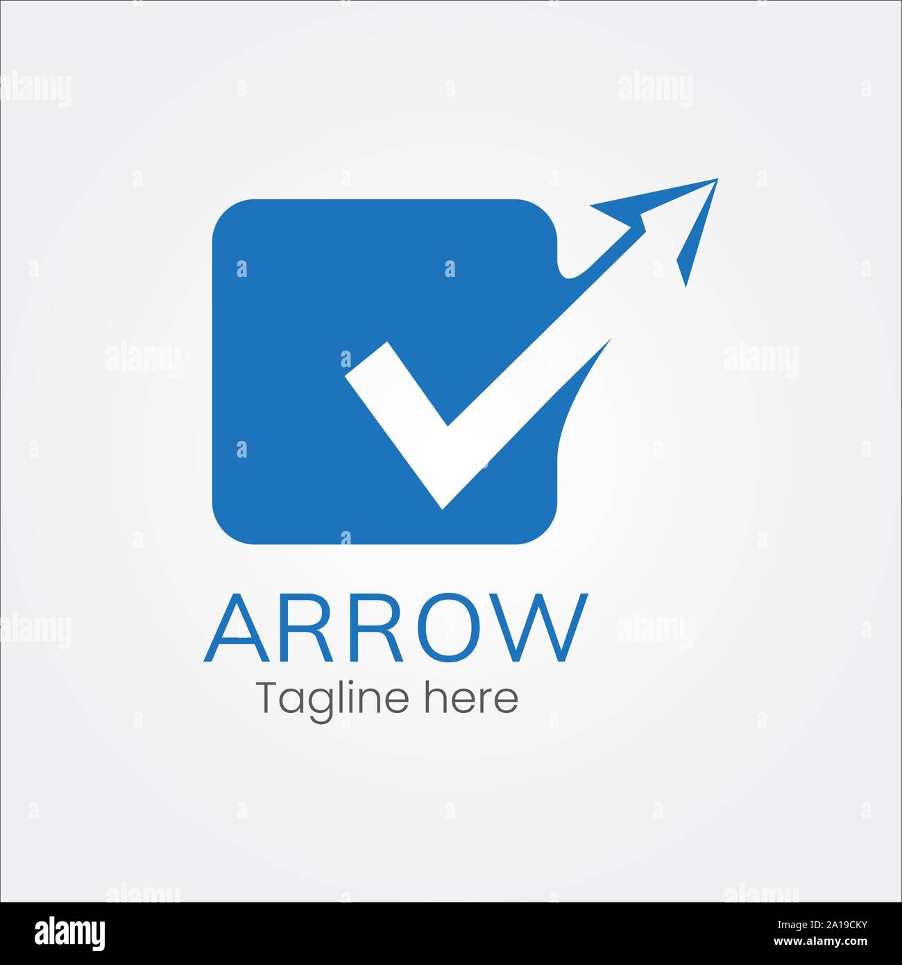 Arrow Check list UP Logo Logotype Symbol sign icon template for ...