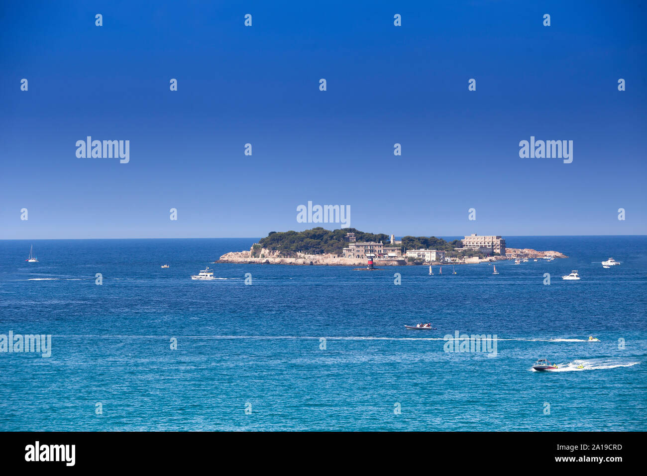 Ile de Bendor, Bendor Island, in front of Bandol, Alpes-Maritimes, Cote ...