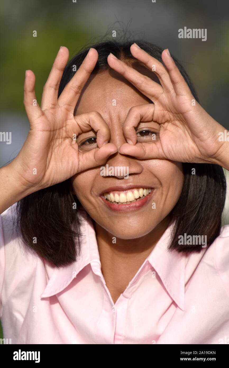 A Searching Asian Female Stock Photo - Alamy