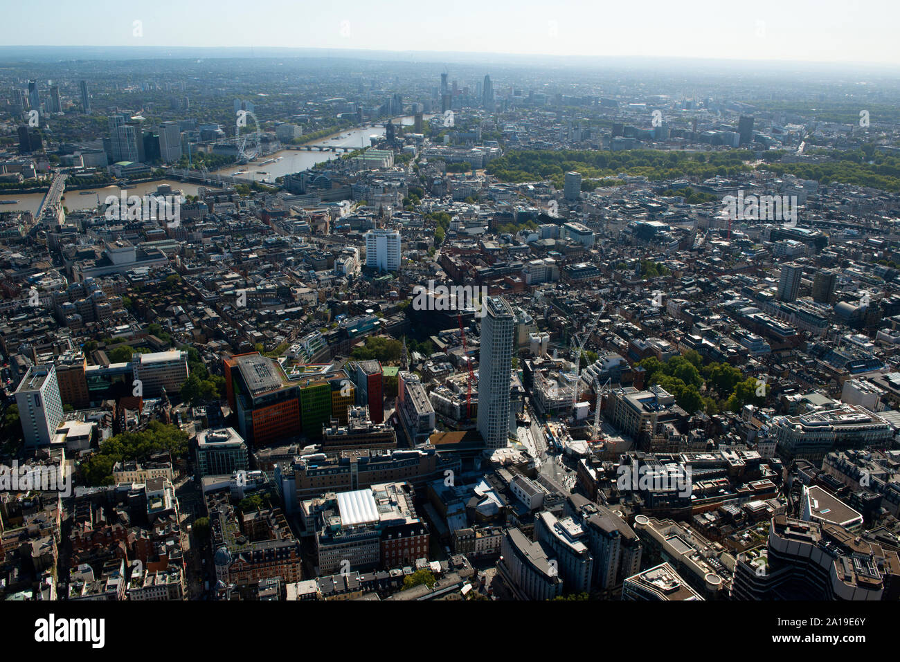 Soho square aerial hi-res stock photography and images - Alamy