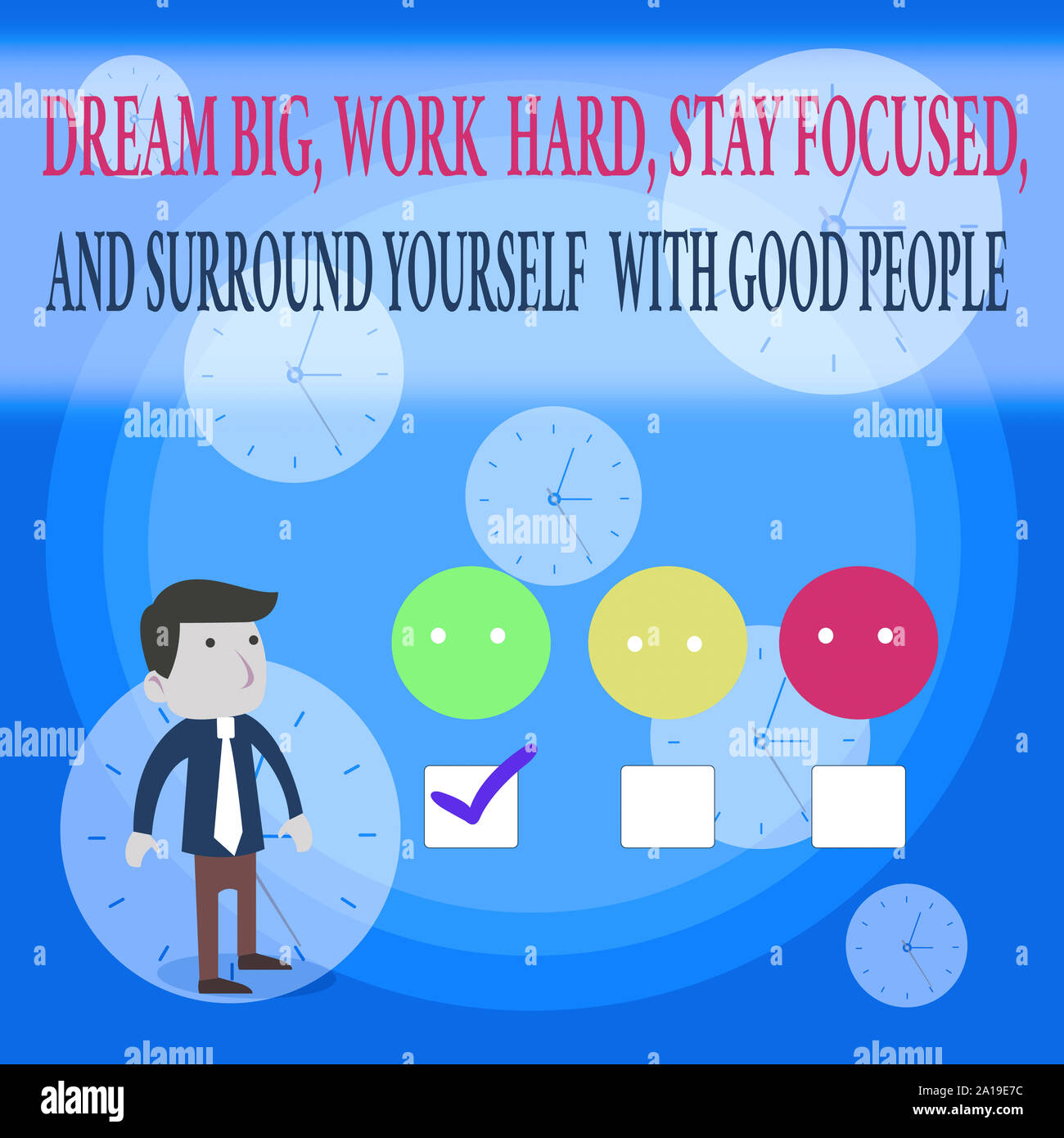 Text sign showing Dream Big Work Hard Stay Focused. Business photo ...