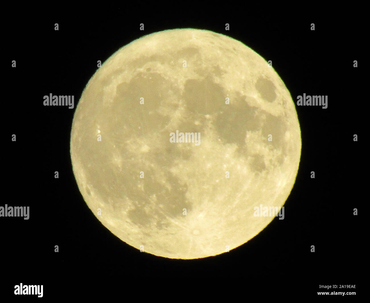 Full moon shining bright in the dark night Stock Photo - Alamy