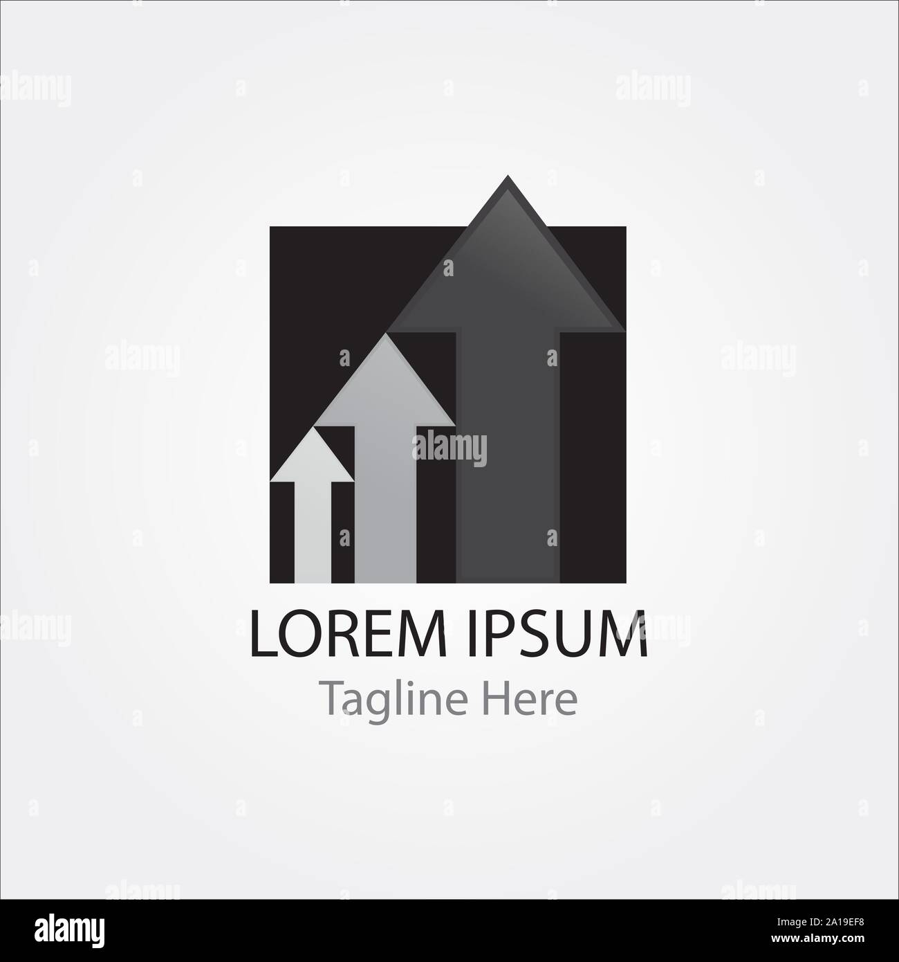 Arrow Point Logo Forward UP Logotype modern symbol icon template ...