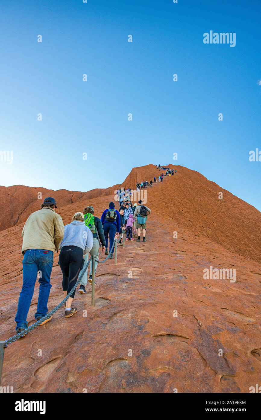 Uluru climb closing hi-res stock photography and images - Alamy