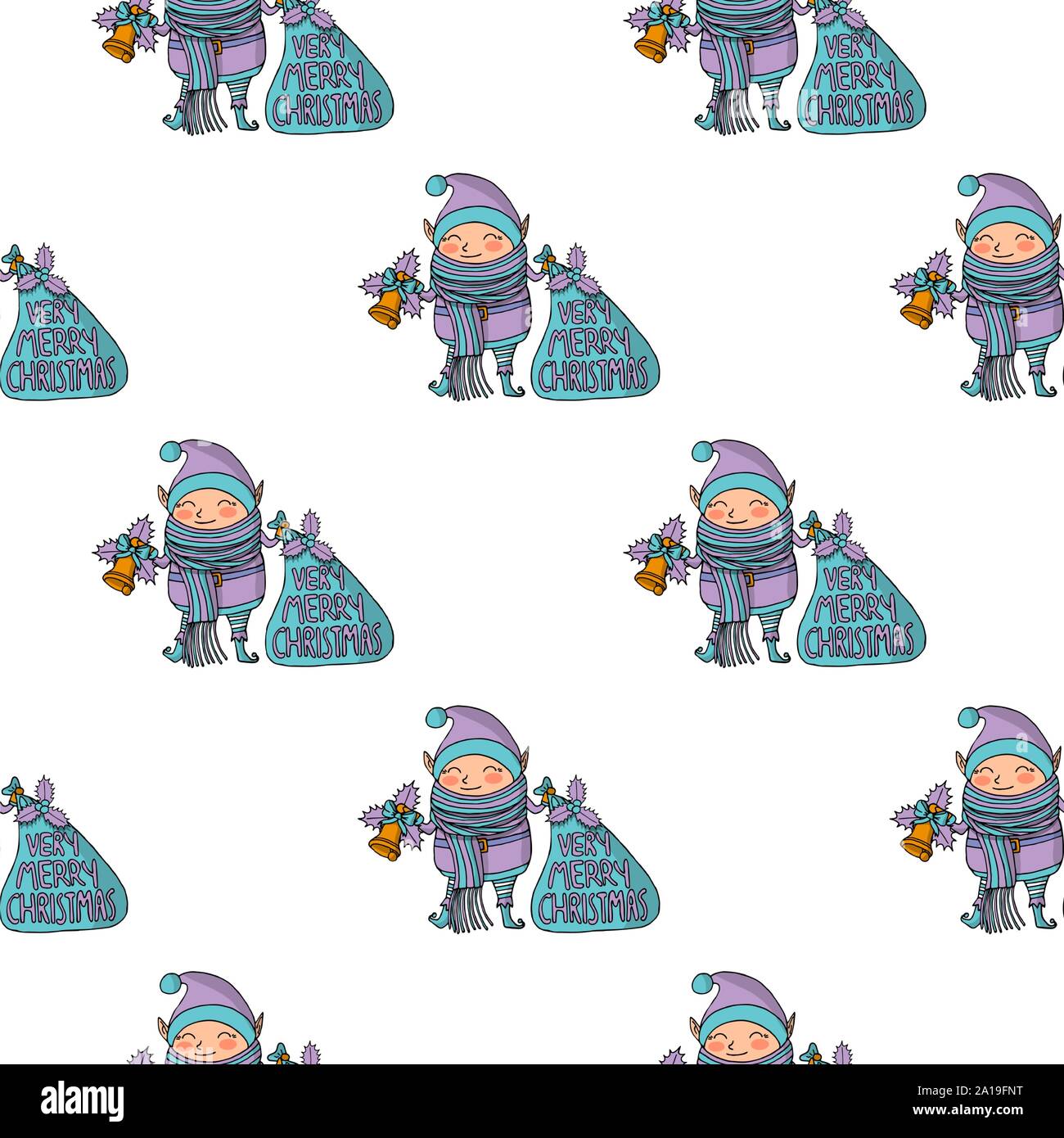 Long scarf design Stock Vector Images - Alamy