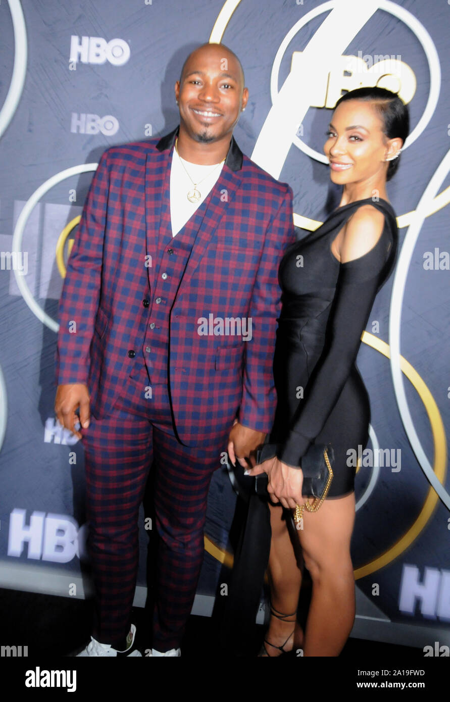 West Hollywood, California, USA 22nd September 2019 Actor Kris D. Lofton and Shawna Barbeau ...
