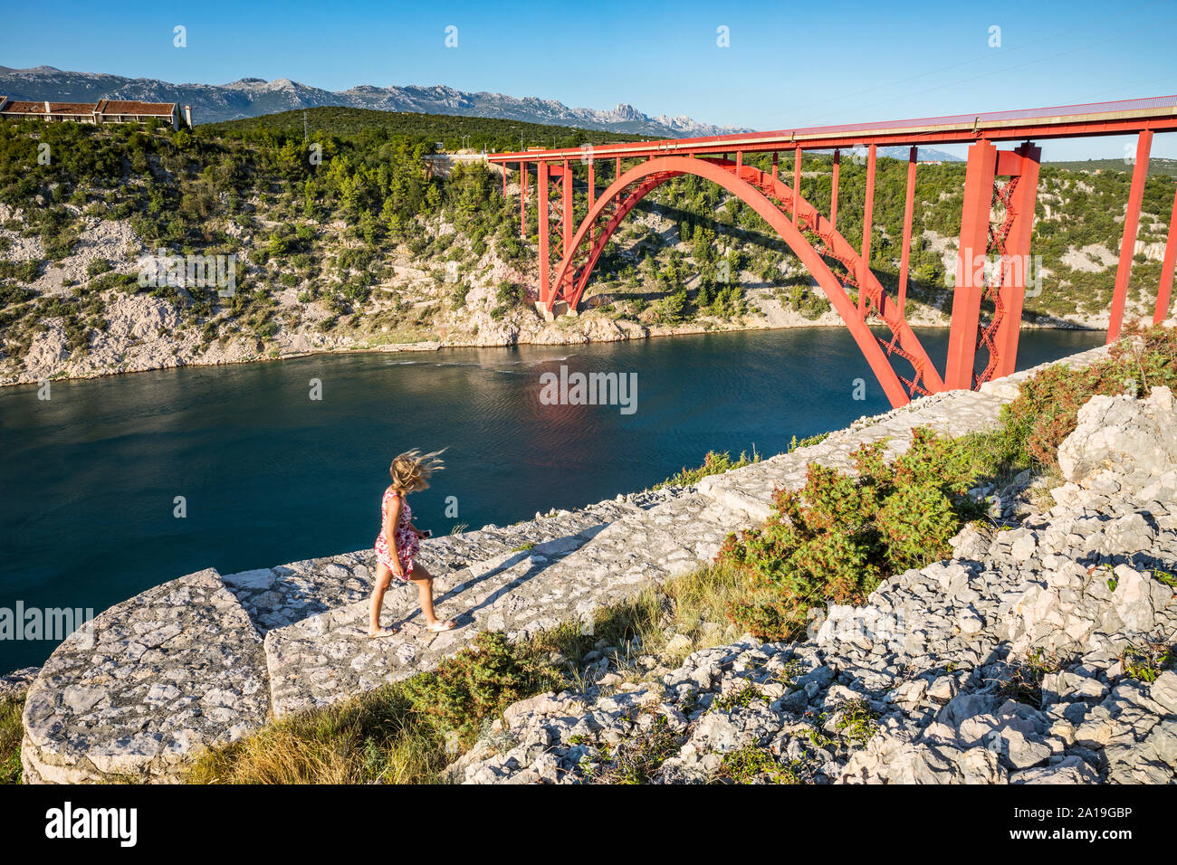 Windy day woman hi-res stock photography and images - Alamy