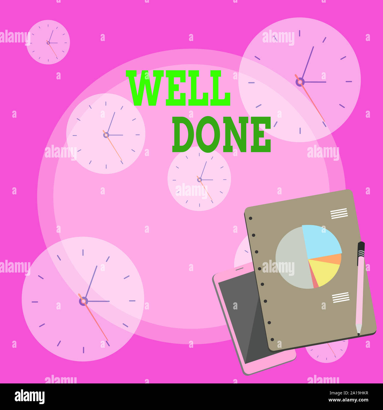 Writing note showing Well Done. Business concept for Peform accurately ...