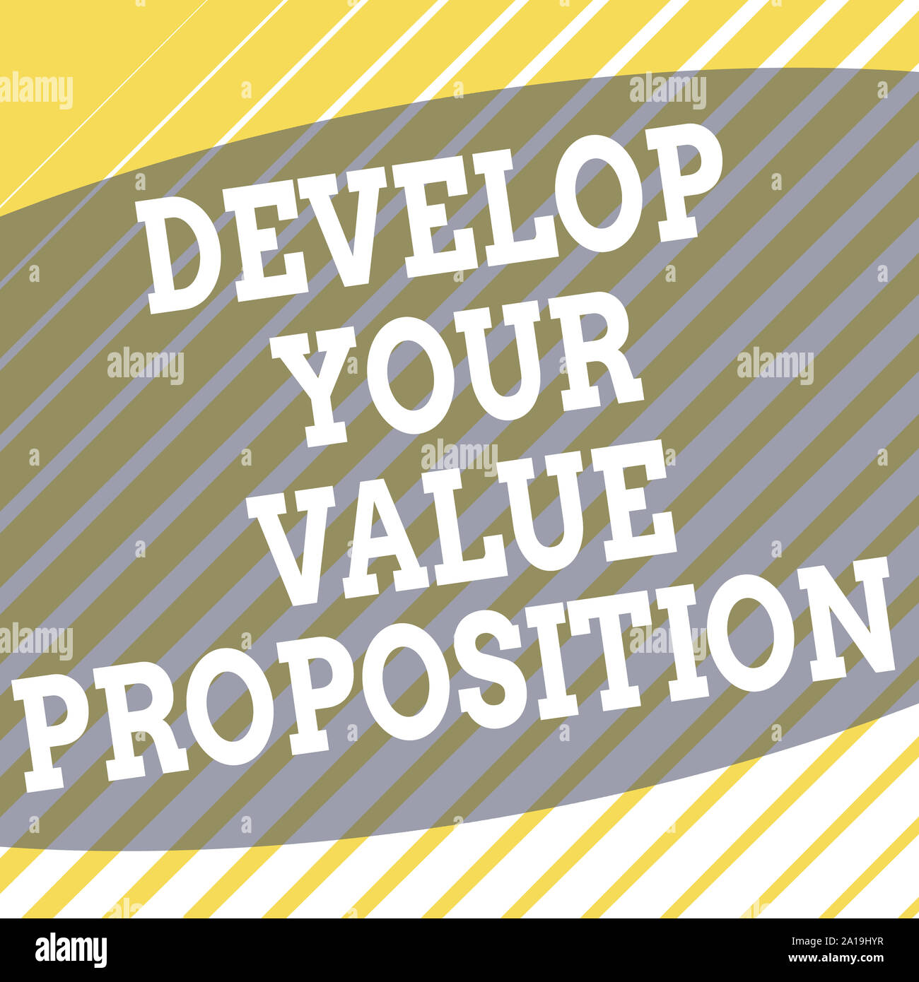 Conceptual hand writing showing Develop Your Value Proposition. Concept ...