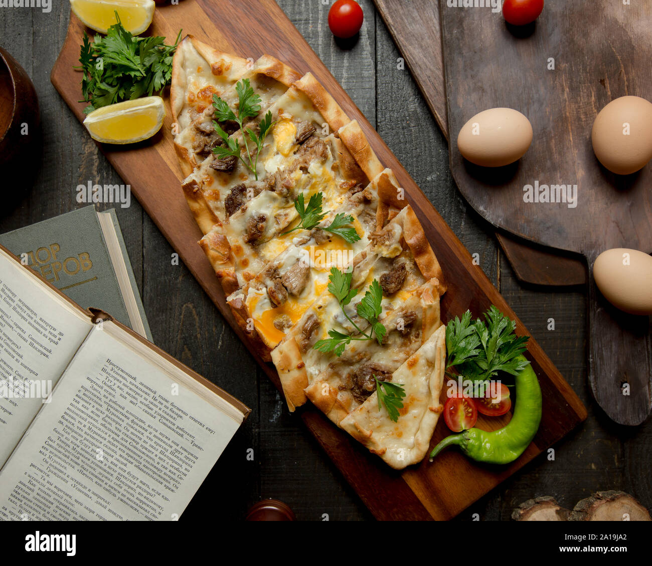 Pide slices hi-res stock photography and images - Alamy