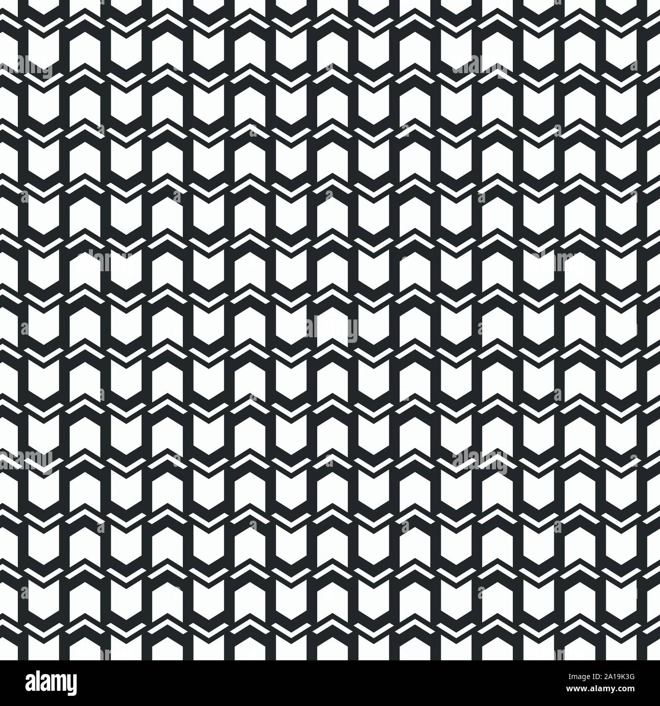 Seamless monochrome pattern with arrows motif. Minimalist abstract ...