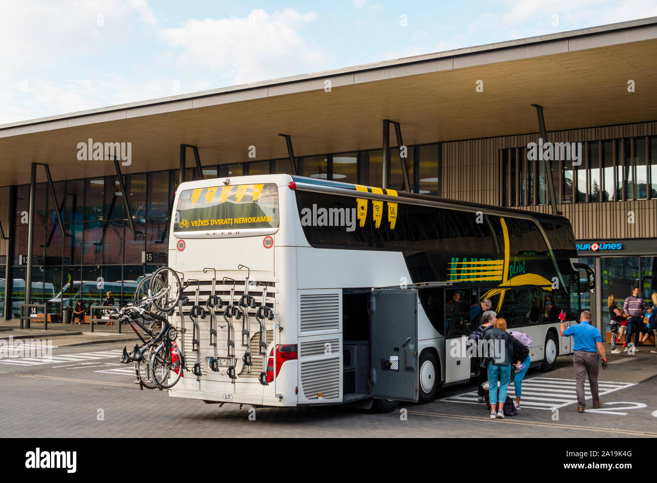 Autobusu stotis, Bus station, Kaunas, Lithuania Stock Photo - Alamy