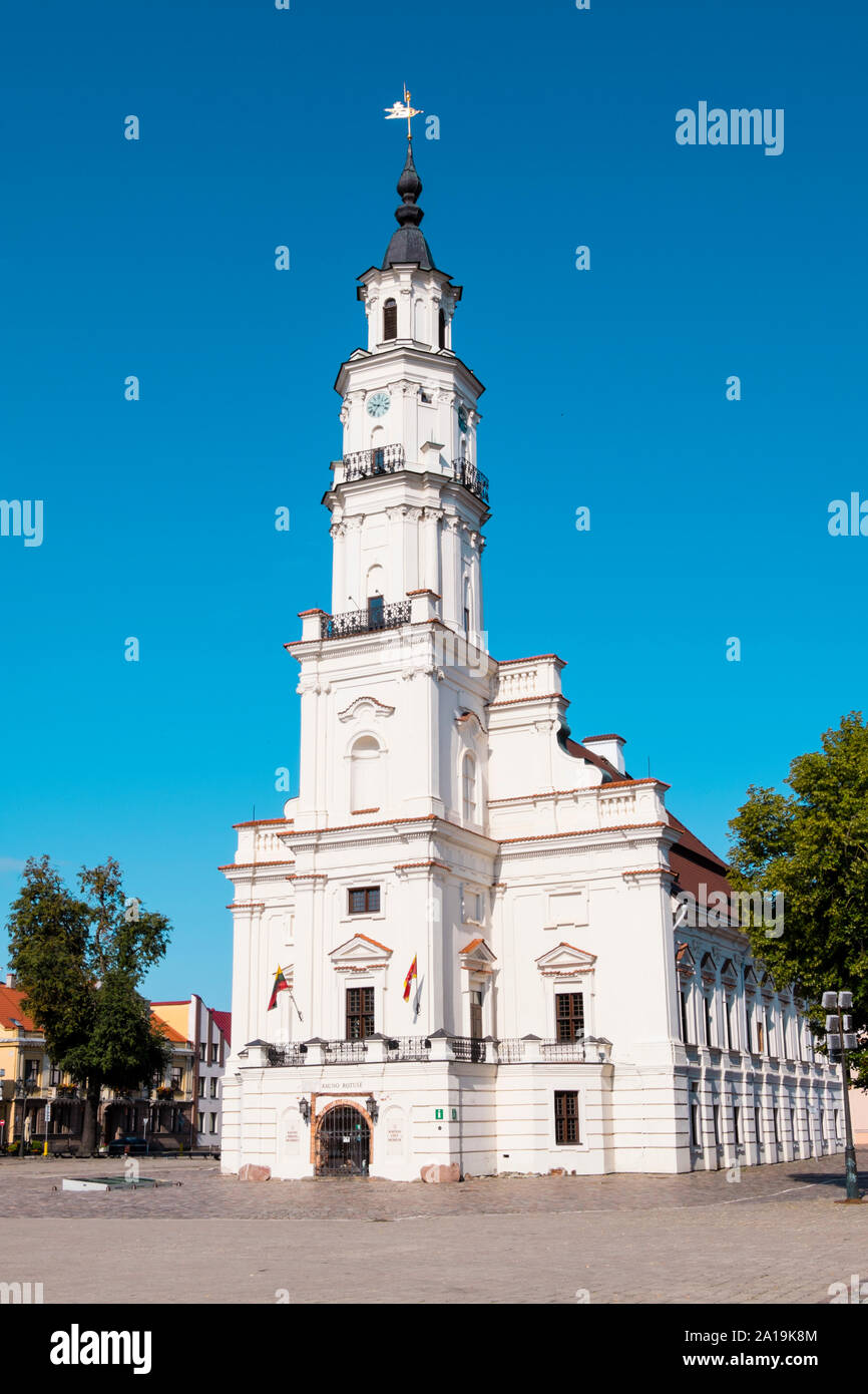 Town Hall, Rotuses aikste, town hall square, old town, Kaunas ...