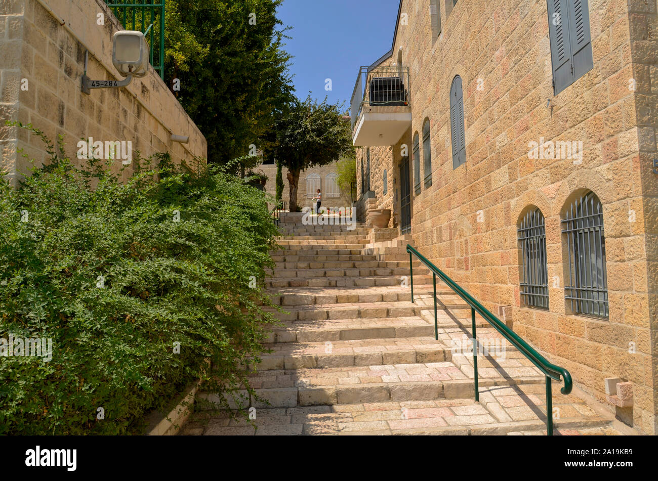 Renovated and renewed buildings in Yemin Moshe neighbourhood, Jerusalem ...