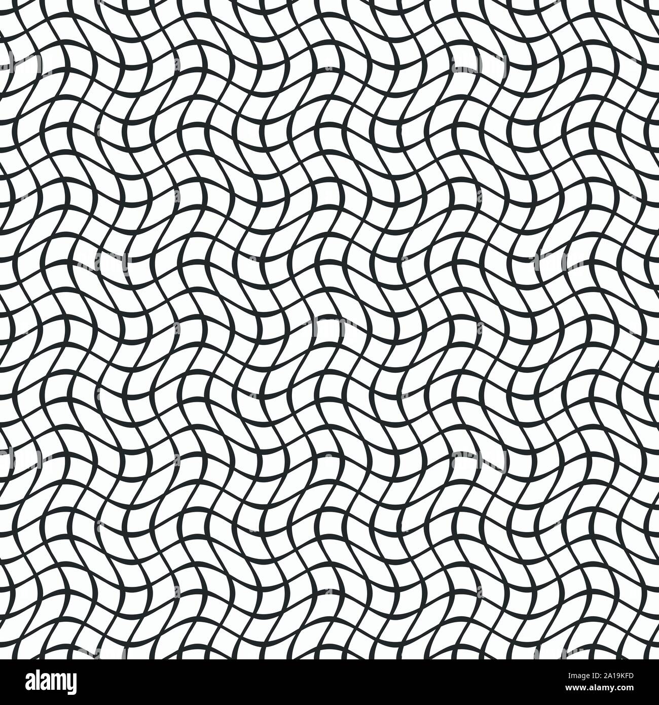 Abstract seamless pattern of black wavy lines on white background ... Abstract seamless pattern of black wavy lines on white background ...
