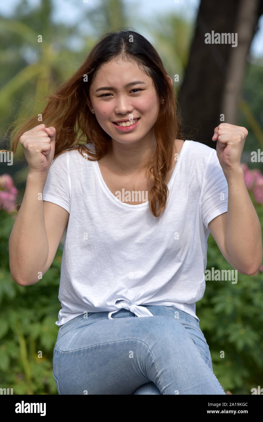 A Proud Beautiful Asian Person Stock Photo - Alamy