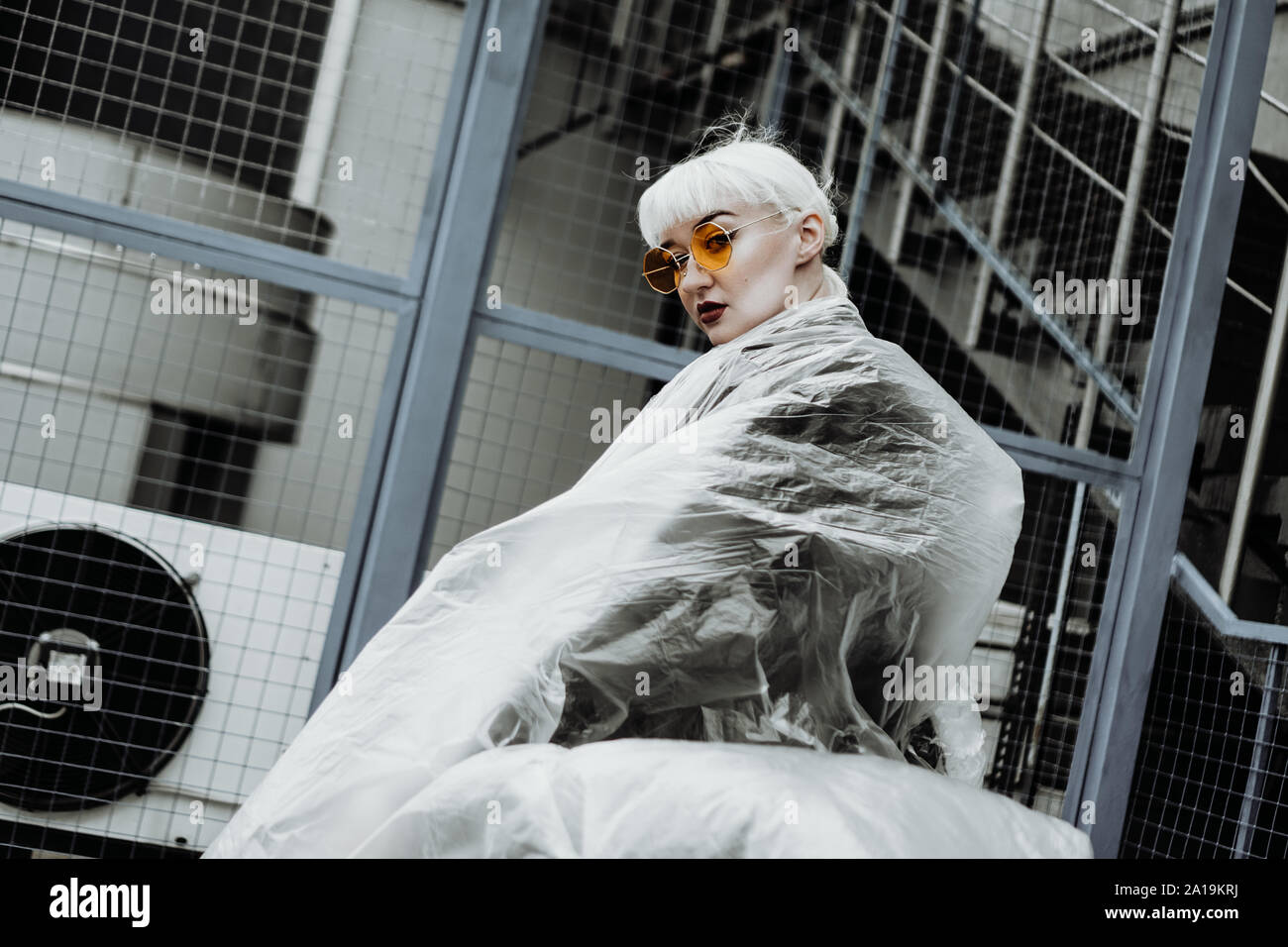 Plastic wrap body hi-res stock photography and images - Alamy