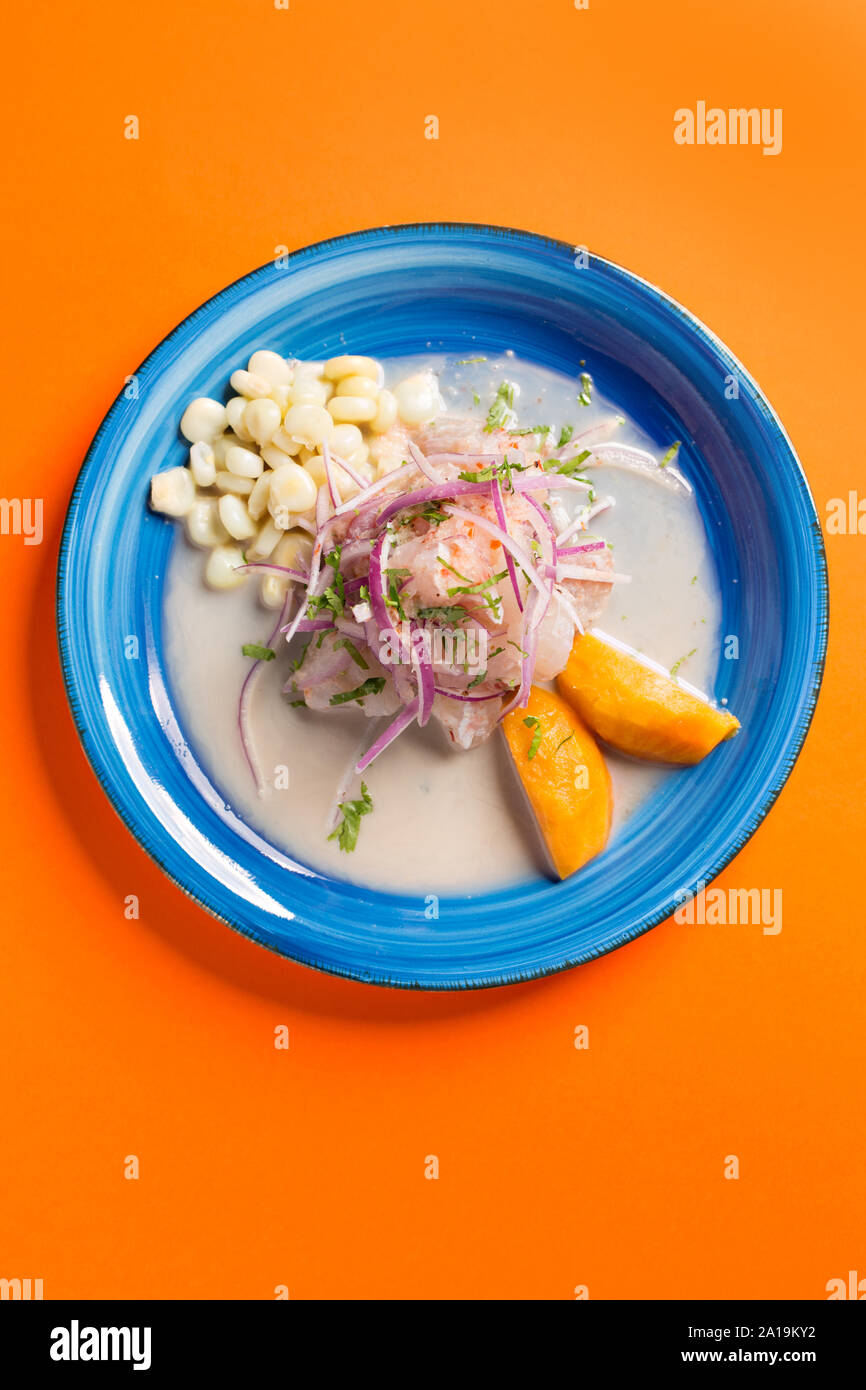 Seafood ceviche, typical dish from Peru Stock Photo - Alamy