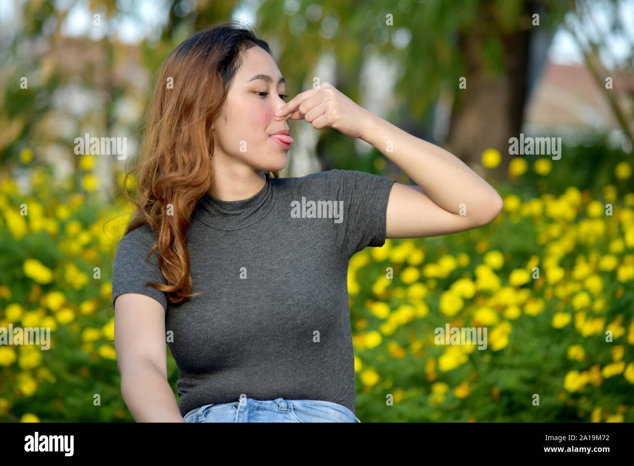 A Stinky Attractive Minority Adult Female Stock Photo - Alamy
