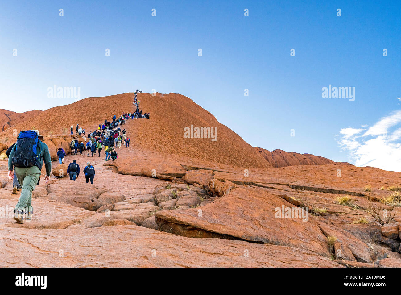 People climbing uluru hi-res stock photography and images - Alamy