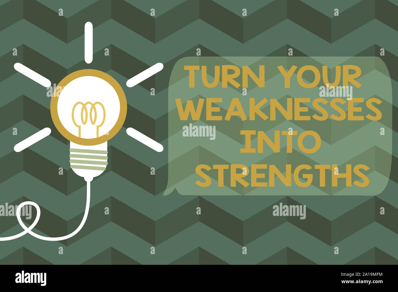 Text sign showing Turn Your Weaknesses Into Strengths. Business photo ...