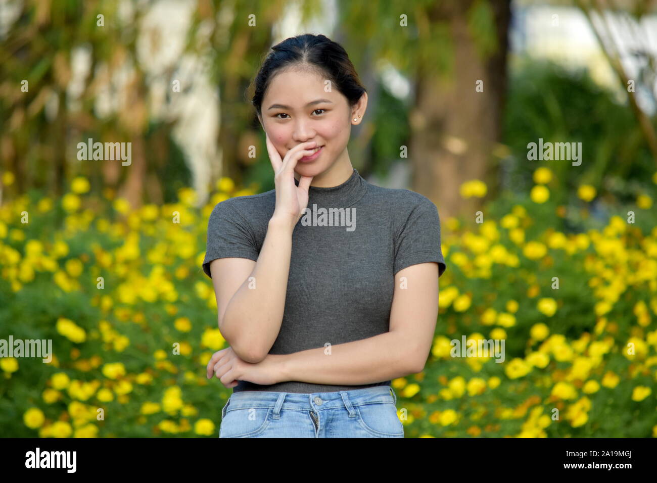 A Cute Attractive Adult Female Stock Photo - Alamy