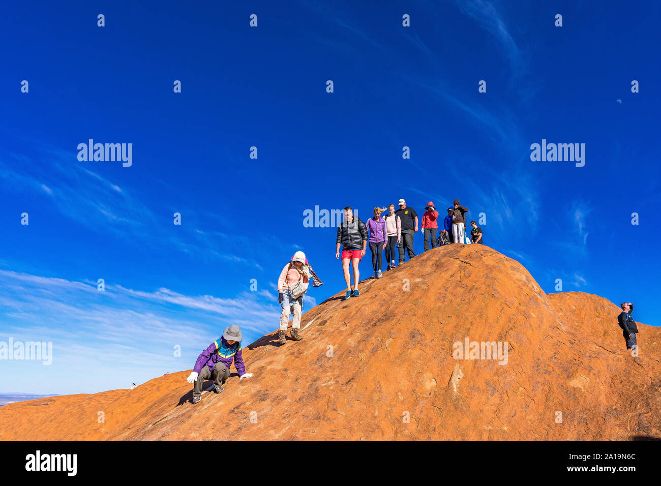 People climbing uluru hi-res stock photography and images - Alamy