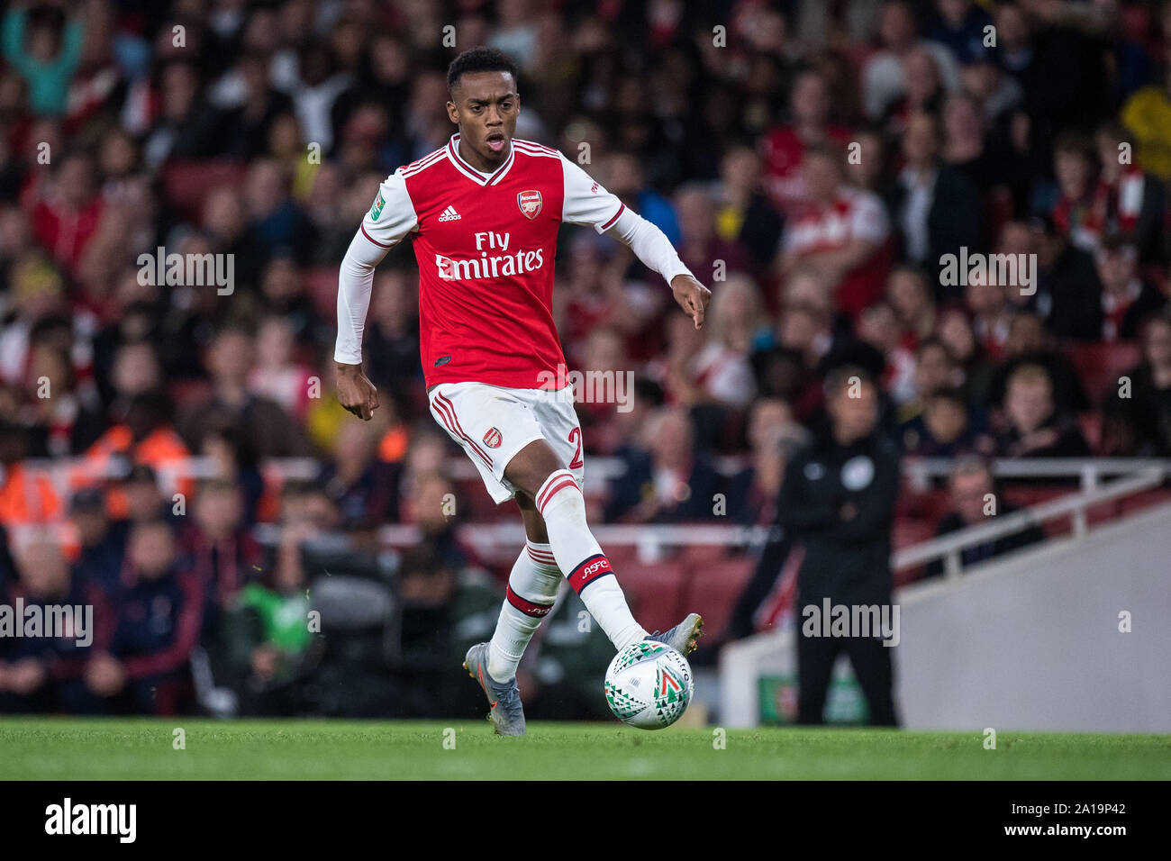 LONDON, ENGLAND - SEPTEMBER 24: Joe Willock of Arsenal FC during the ...