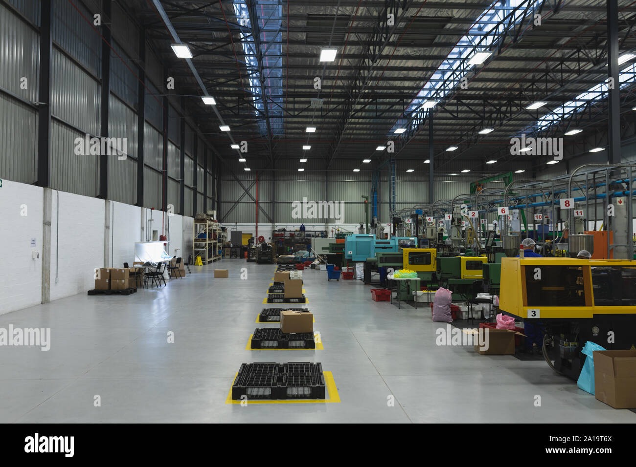 Factory warehouse building interior Stock Photo - Alamy