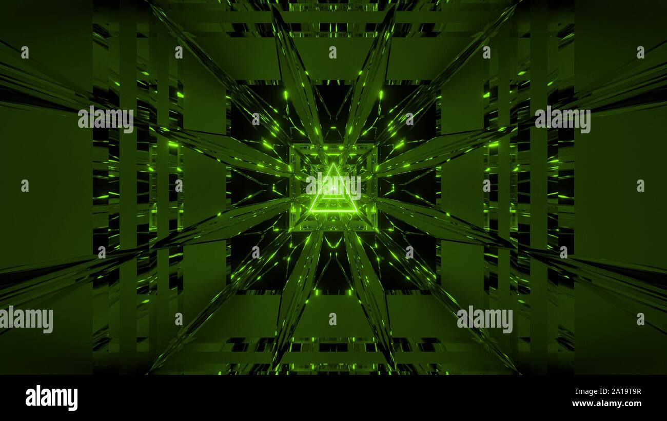 glowing triangle wireframe design 3d illustration background wallpaper ...