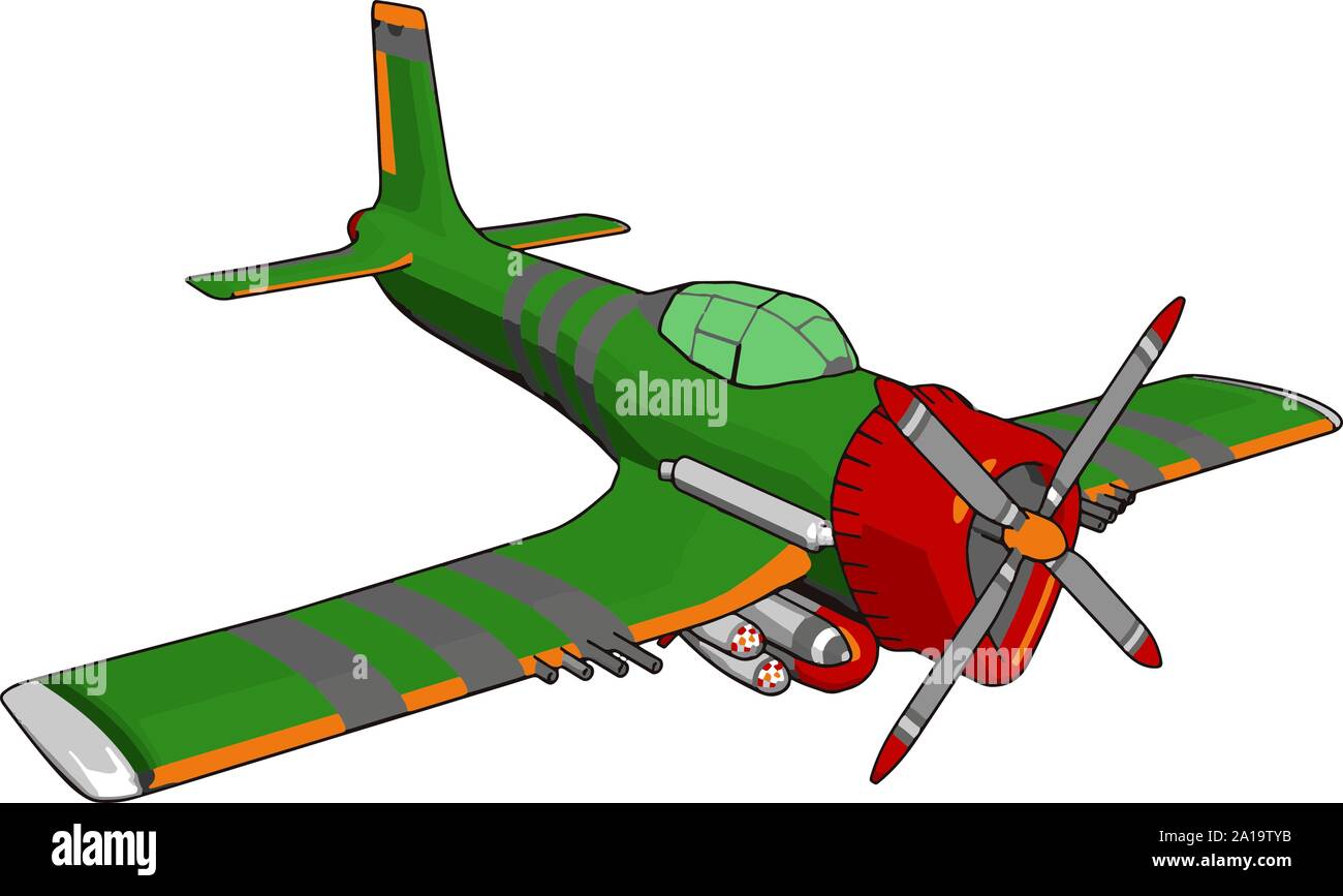 Retro bomber, illustration, vector on white background Stock Vector ...