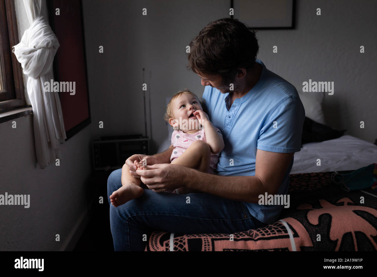 Father and his baby enjoying time together Stock Photo - Alamy