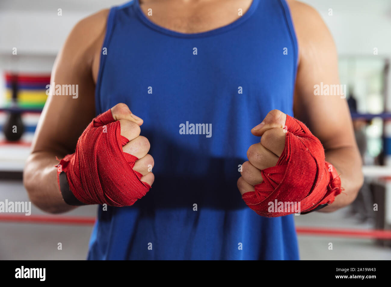 Boxer hands up hi-res stock photography and images - Alamy