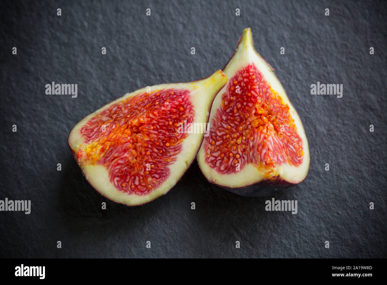 A quartered fig imported from Turkey and bought from a street market ...