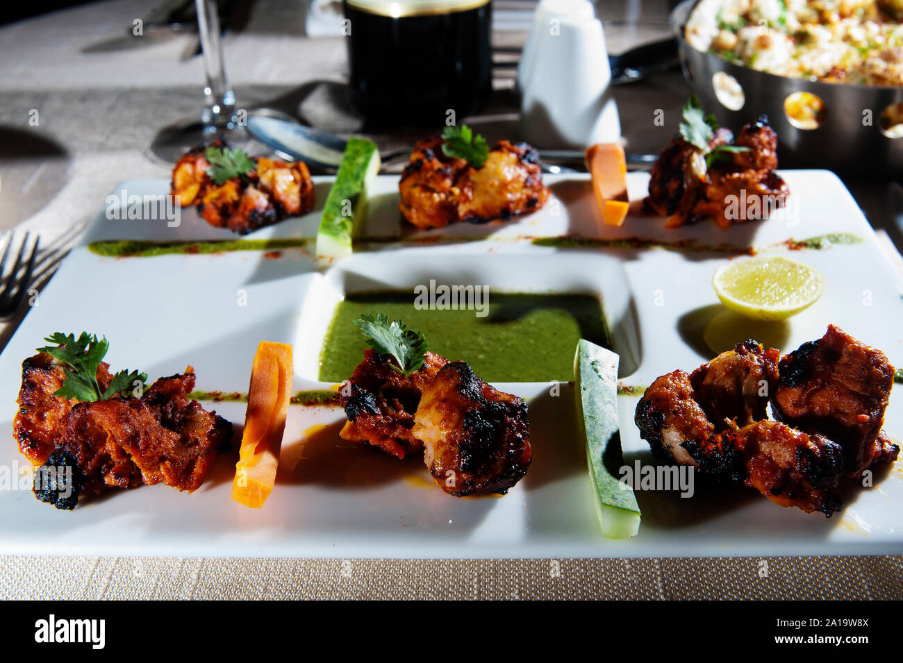 Tandoori chicken india hi-res stock photography and images - Alamy