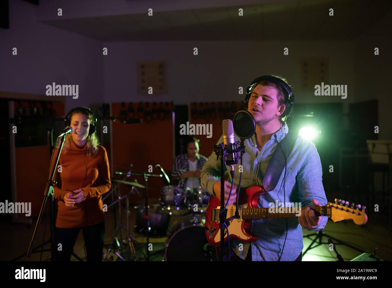 Band recording studio hi-res stock photography and images - Alamy